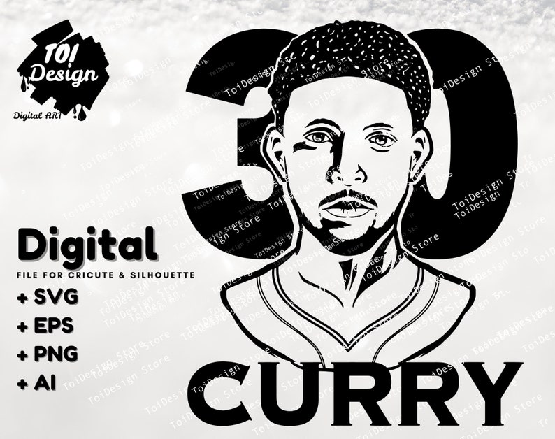 Stephen Curry SVG | Curry | 30 | Cut File for Cricut Clipart Silhouette ...