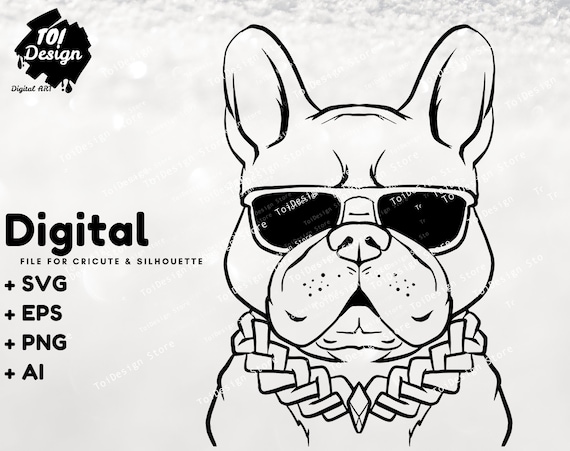 French Bulldog Sunglasses Svg French Bulldog Face Svg - Etsy Australia