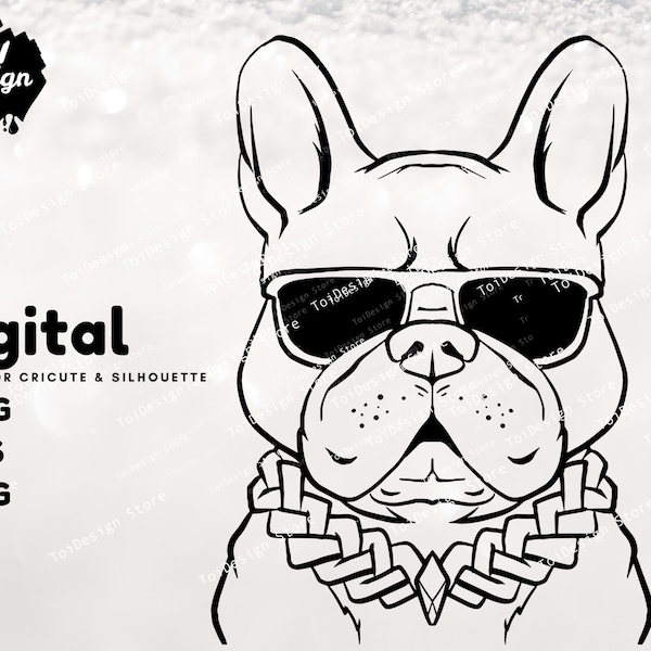 French Bulldog Svg - Etsy