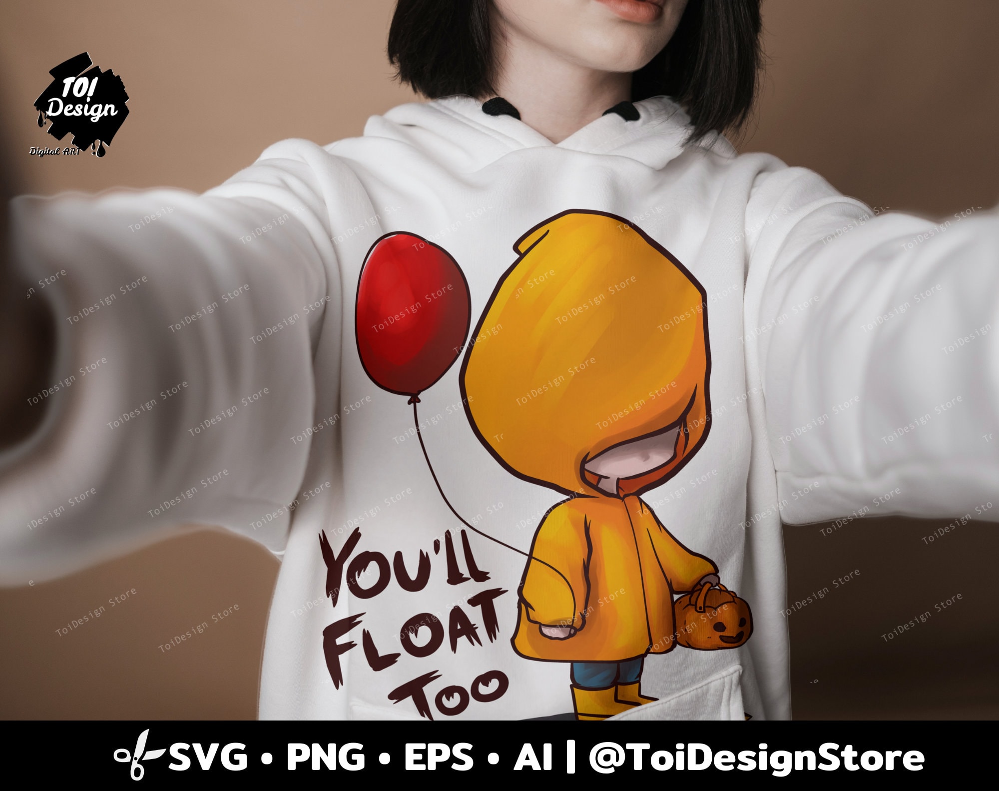 IT Pennywise Svg Georgie From IT With Balloons and Boat SVG the Boy ...