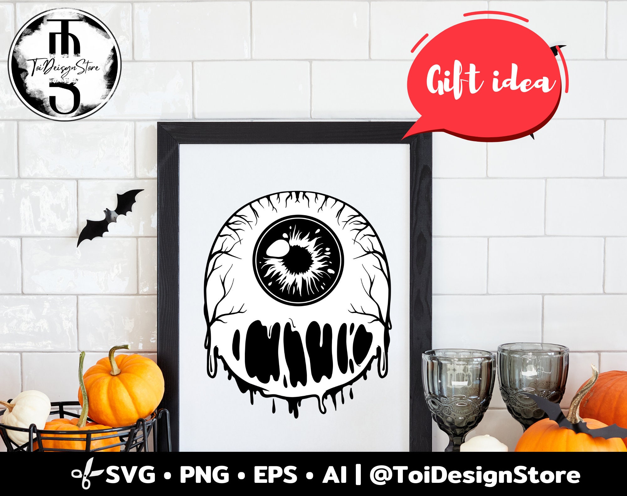 Halloween Monster Eyeballs SVG - Spooky DIY Crafts | Creepy Monster ...