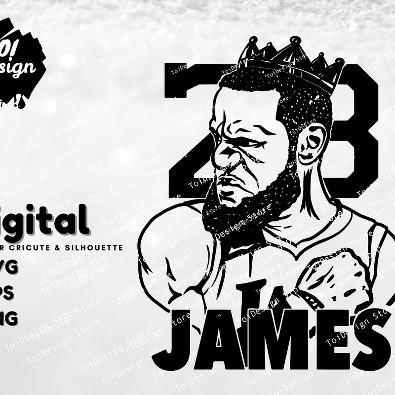 Lebron James Vector - Etsy