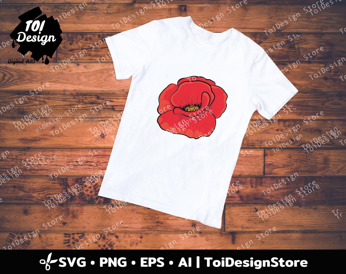 Poppy Flower Svg, Red Poppy Svg Files for Cricut Cut Files, Silhouette ...