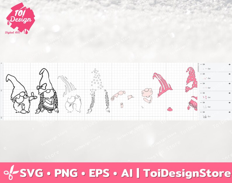 Gnome Girl Svg | Gnomes Valentine Svg | Gnome Svg | Love Svg ...