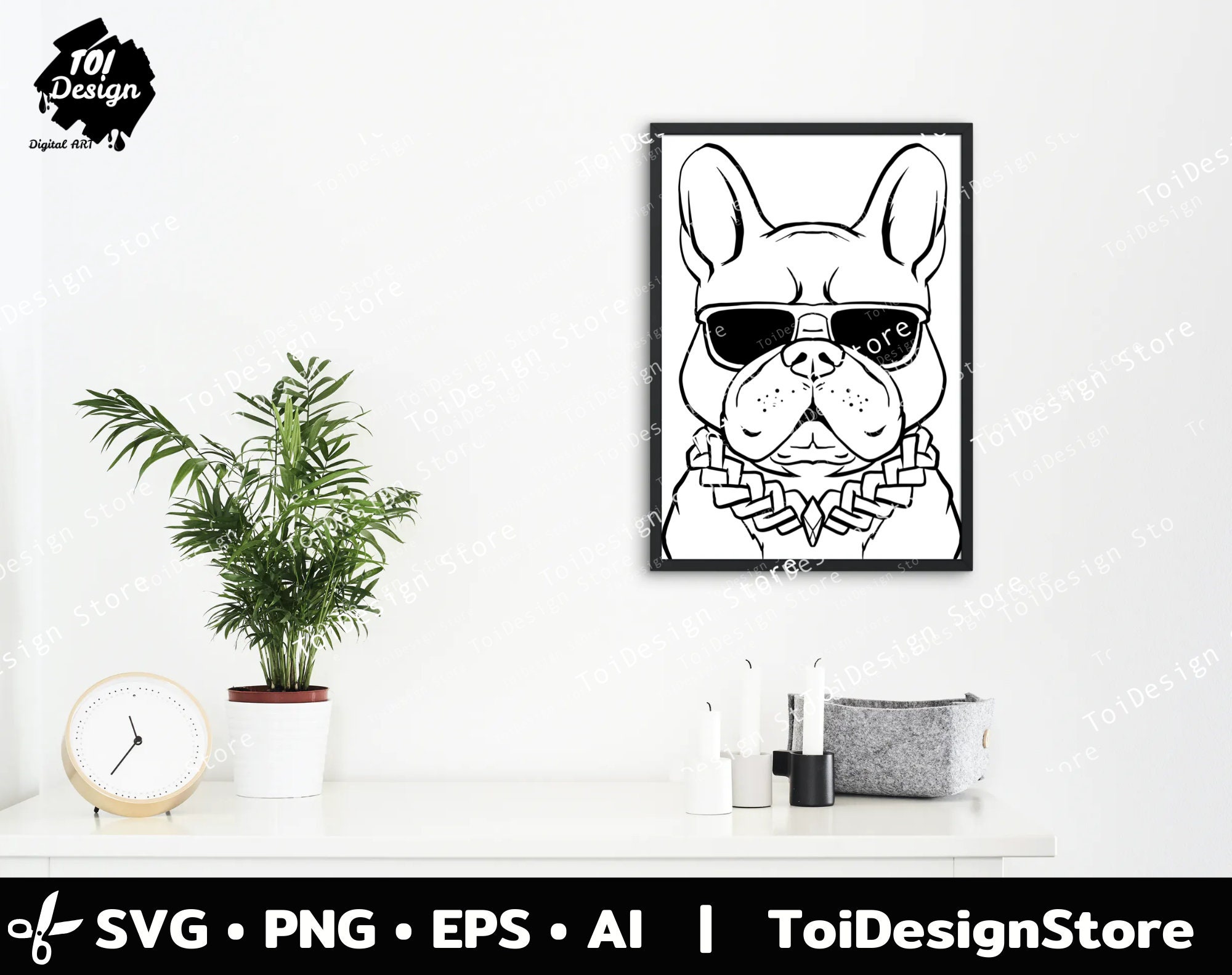 French Bulldog Sunglasses Svg | French Bulldog Face Svg | Frenchie ...