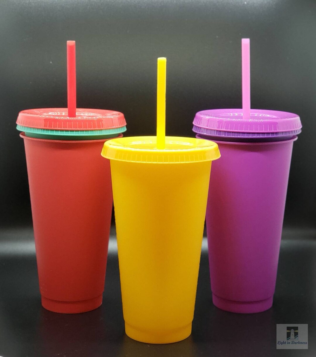 24oz Color Cold Cup Pack of 5 - Etsy
