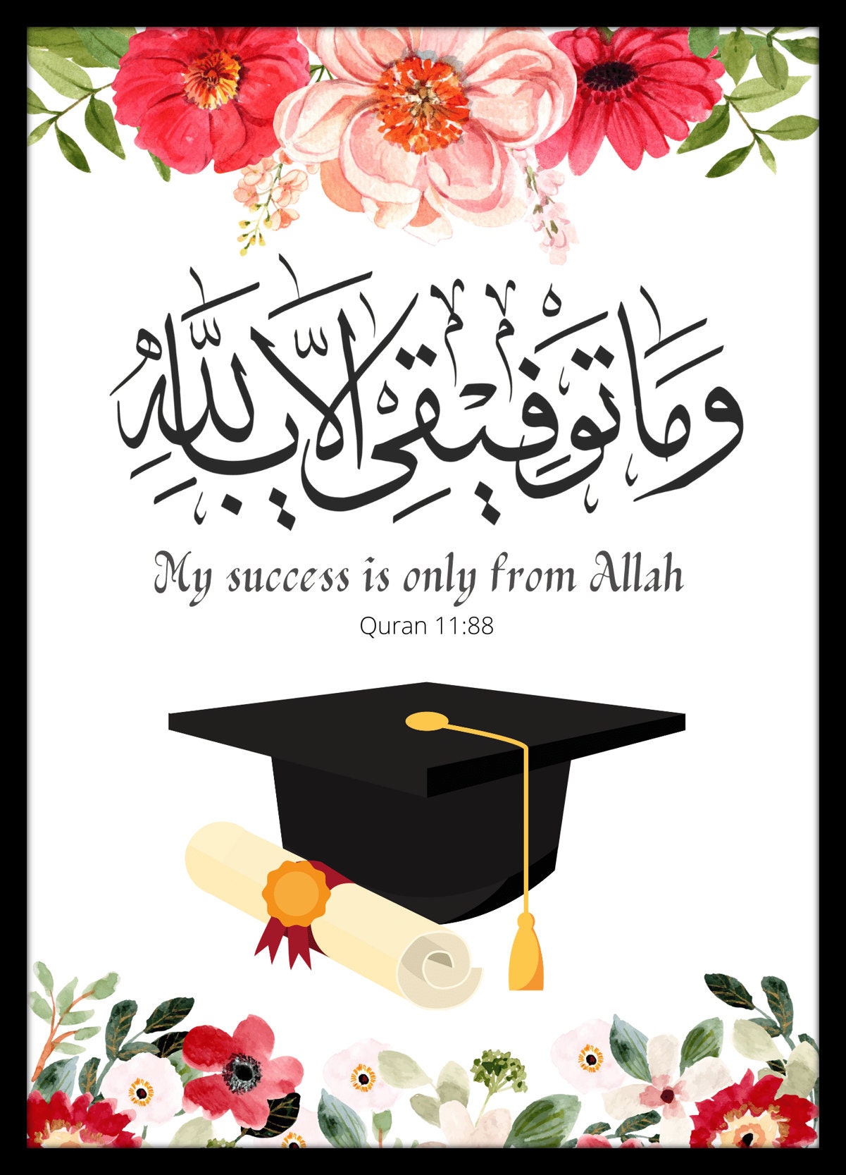 Quran Verses Motivational Islamic Quotes Minimalistic Islamic Decor - Etsy