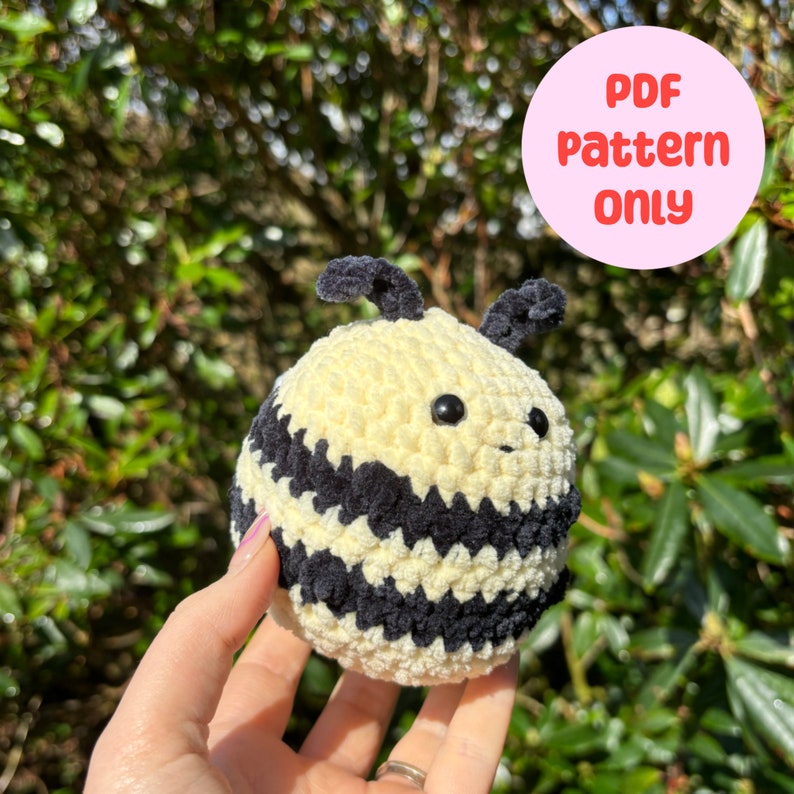 Chubby Bumble Bee Crochet Pattern PDF - Etsy