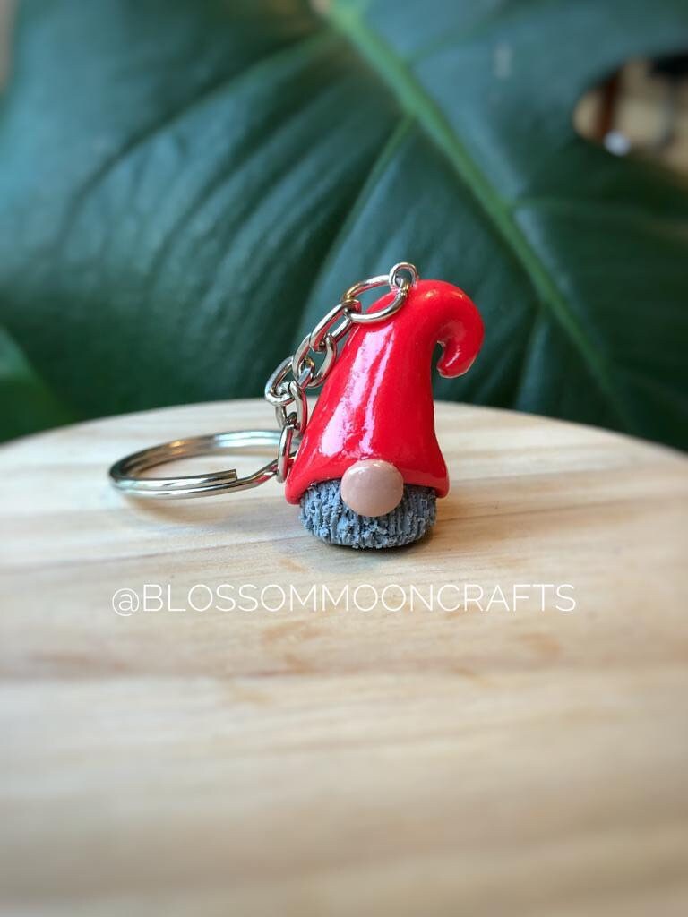 Mini Gnome Keyring/charm - Etsy