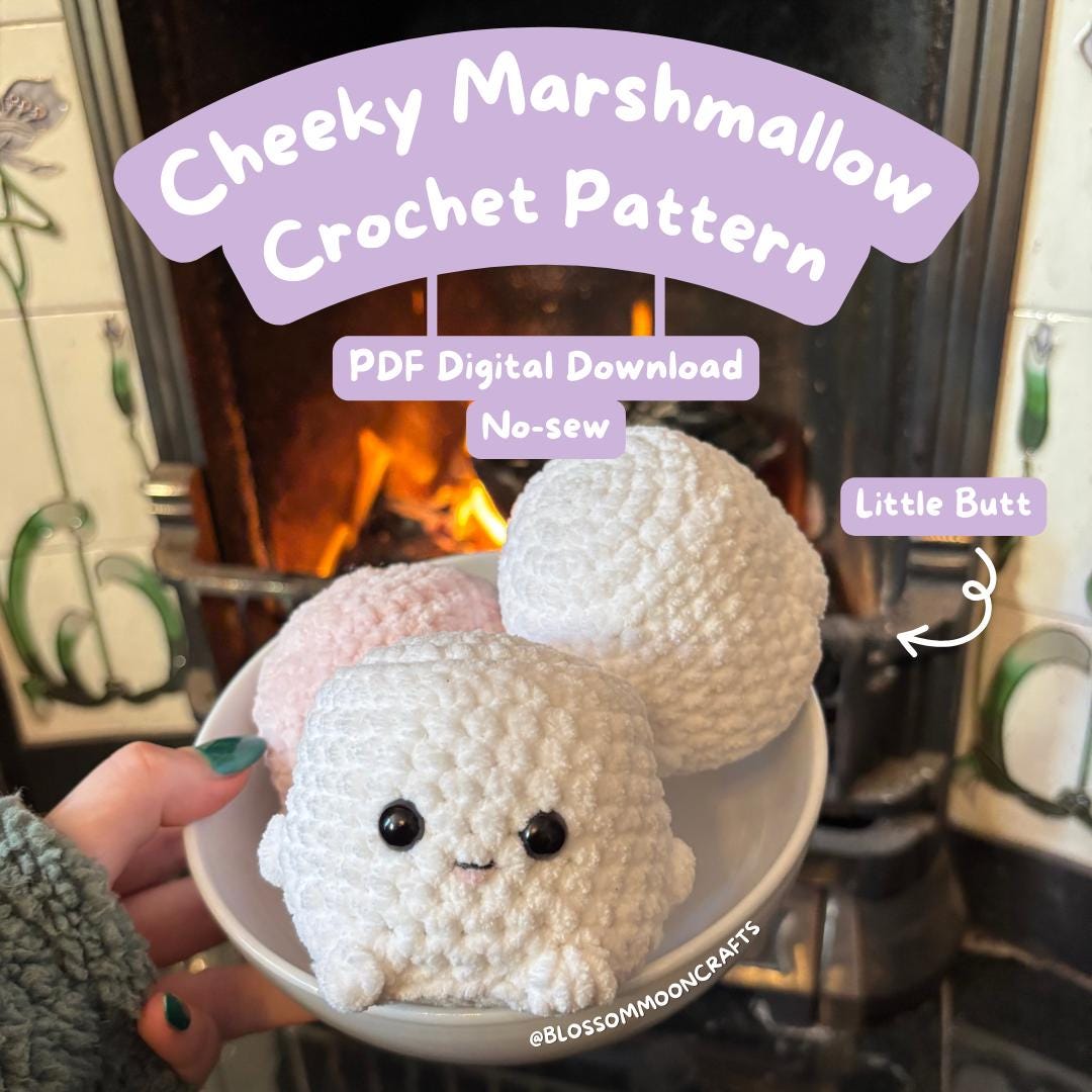 Cheeky Marshmallow Crochet Pattern - PDF Pattern - No Sew - Etsy