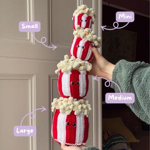 Small Popcorn Bucket Crochet Pattern - PDF Pattern - Amigurumi Food - Etsy