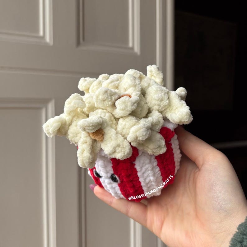 Small Popcorn Bucket Crochet Pattern - PDF Pattern - Amigurumi Food - Etsy