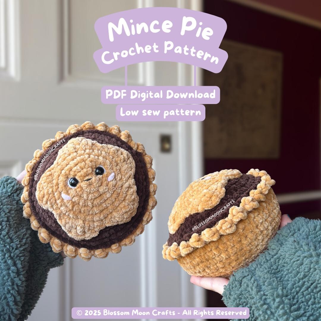 Mince Pie Crochet Pattern - PDF Pattern - Low Sew - Etsy Canada