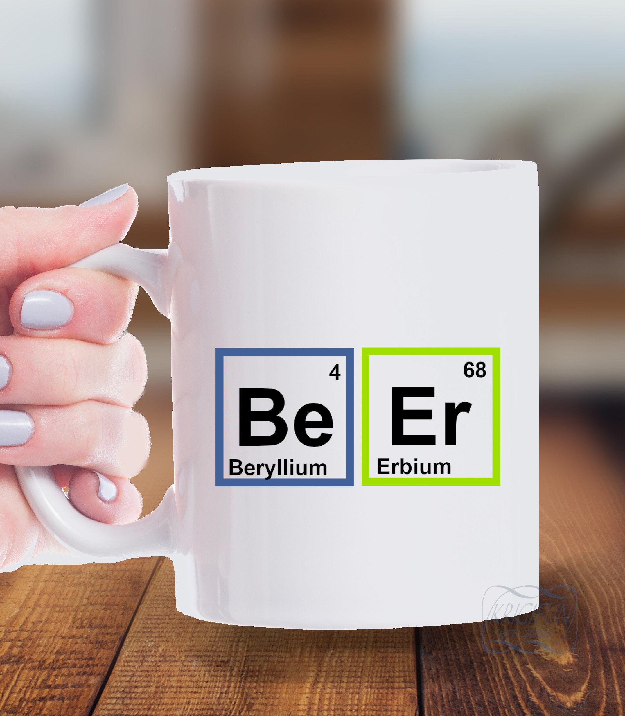 Beer With Periodic Table of Elements, 'beer' Word Written With Chemical ...