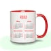 2023 Calendar Coffee Cup, Funny Time Counting Gift Mug, Both Side ...