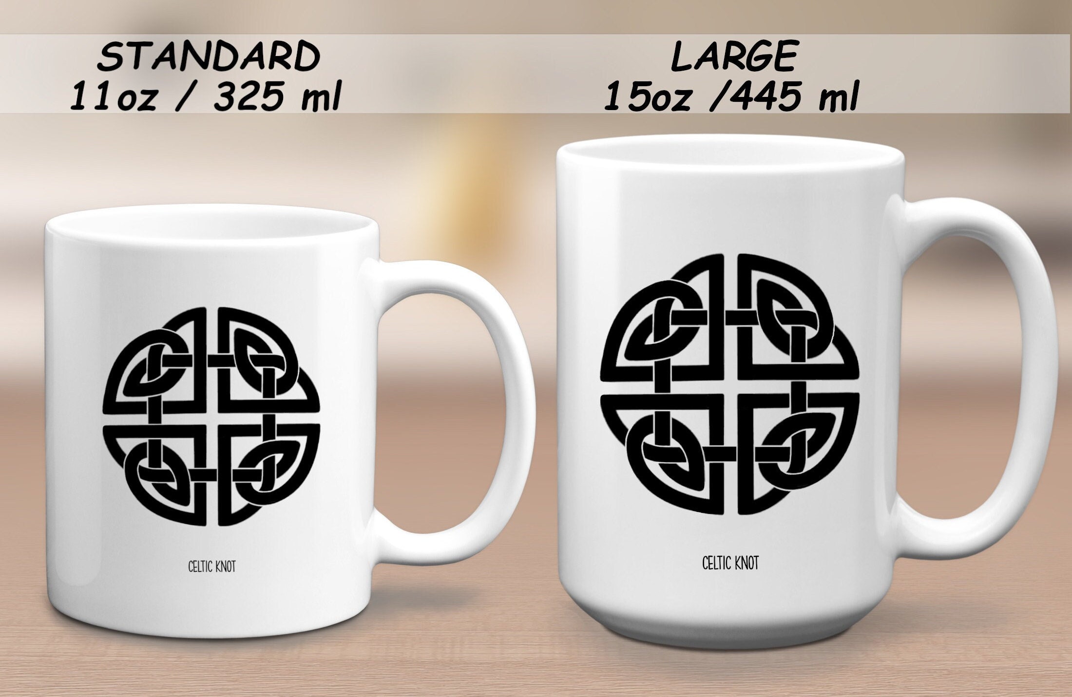 Celtic Knot Gift, Celtic Symbol Coffee Mug, Celtic Symbol Cup, Celtic ...