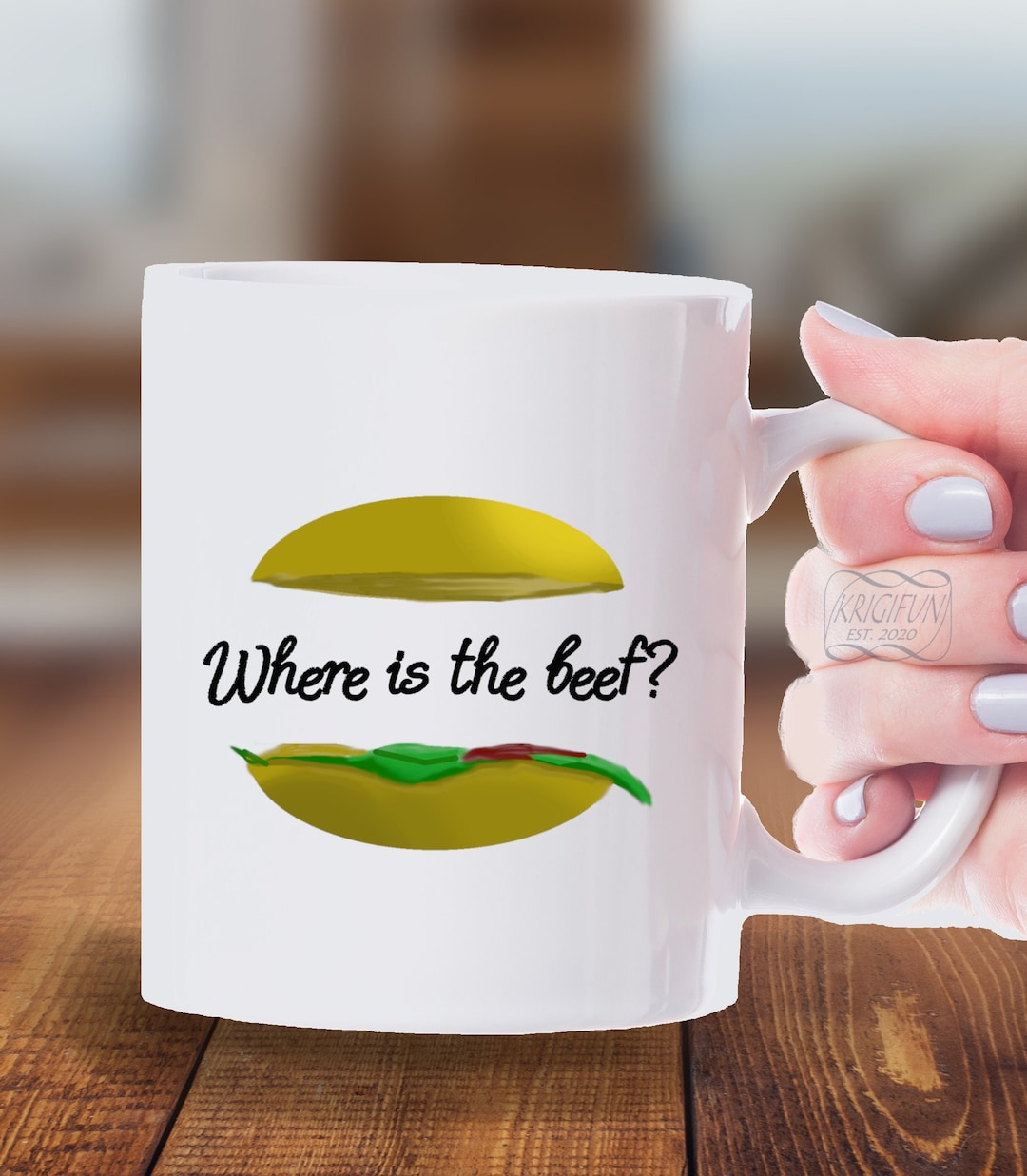 Where is the Beef? Mug, Essence Mug, Question Mug, Hamburger Mug, Best ...