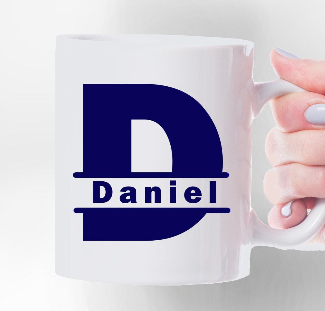 Custom ABC Letters With Name Mug, Personalized Name Mug, Cute English ...
