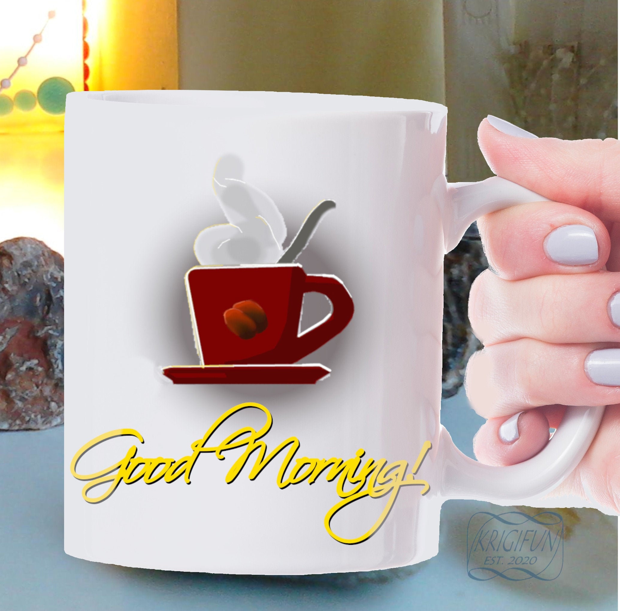 Cute Good Morning Coffee mug Cute Shining Morning Gift mug | Etsy