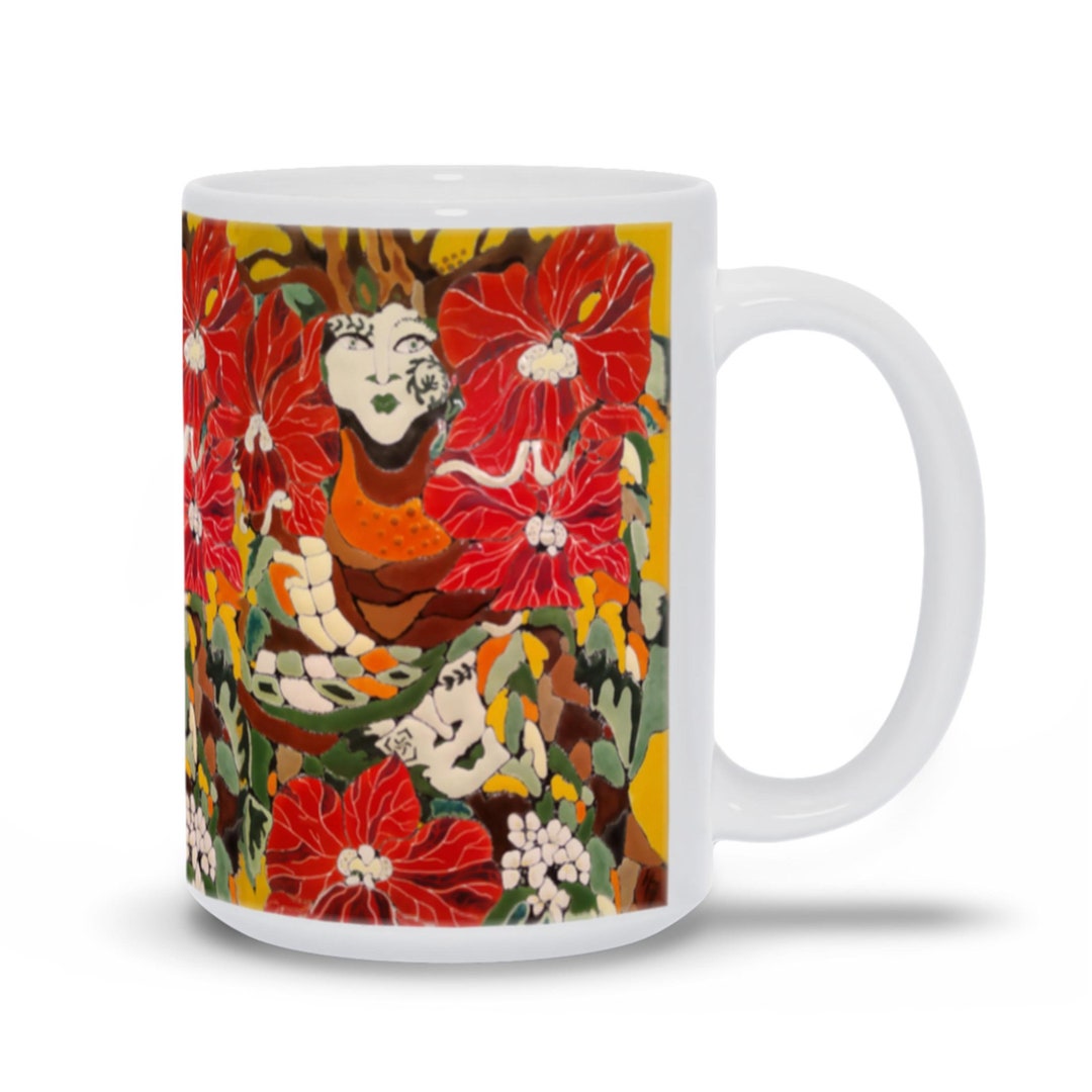 Art Alma Coffee Mug, Art Red Love Gift, Unique Artistic Love Mug ...