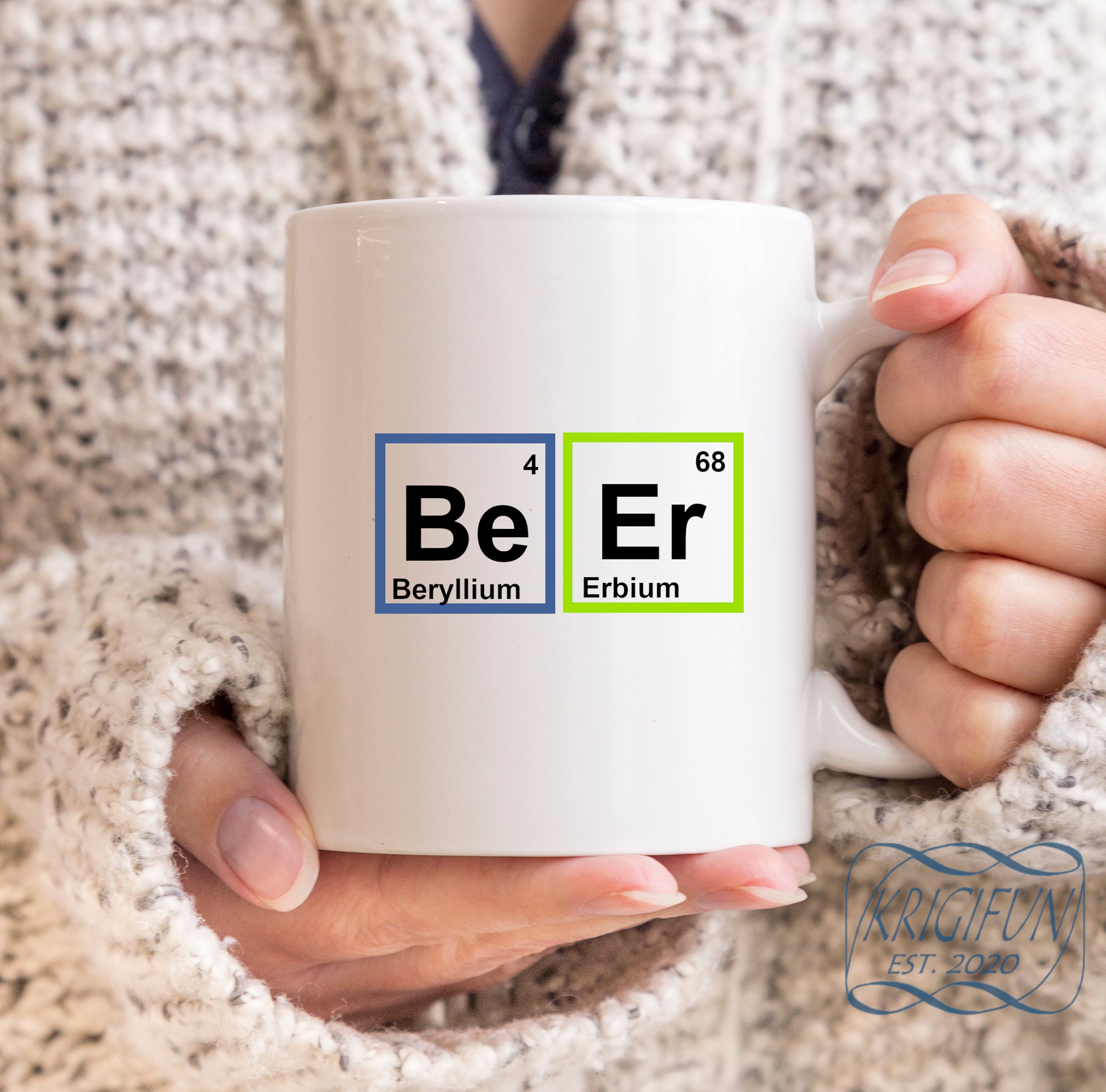 Beer With Periodic Table of Elements, 'beer' Word Written With Chemical ...