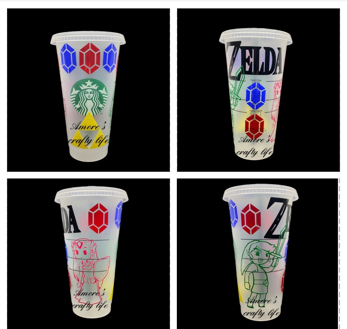 Zelda Starbucks Cup Zelda Cup Zelda Reusable Cup - Etsy