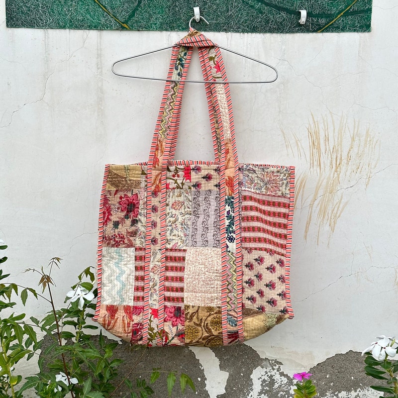 Quilted Tote Bag - Etsy