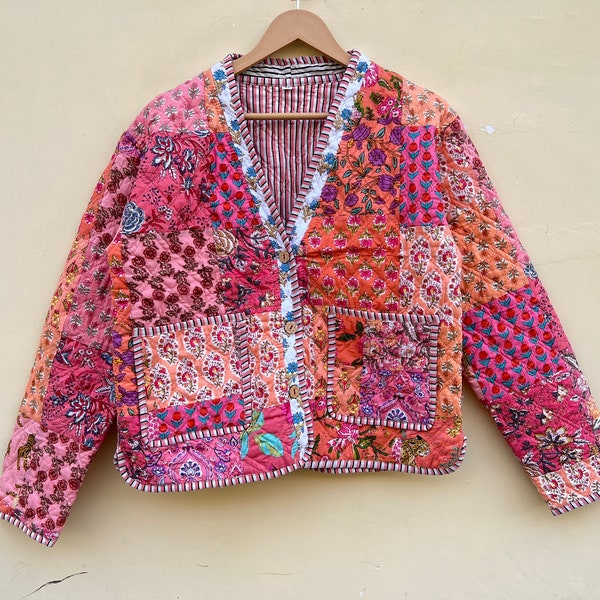 Patchwork Jacket Women - Etsy