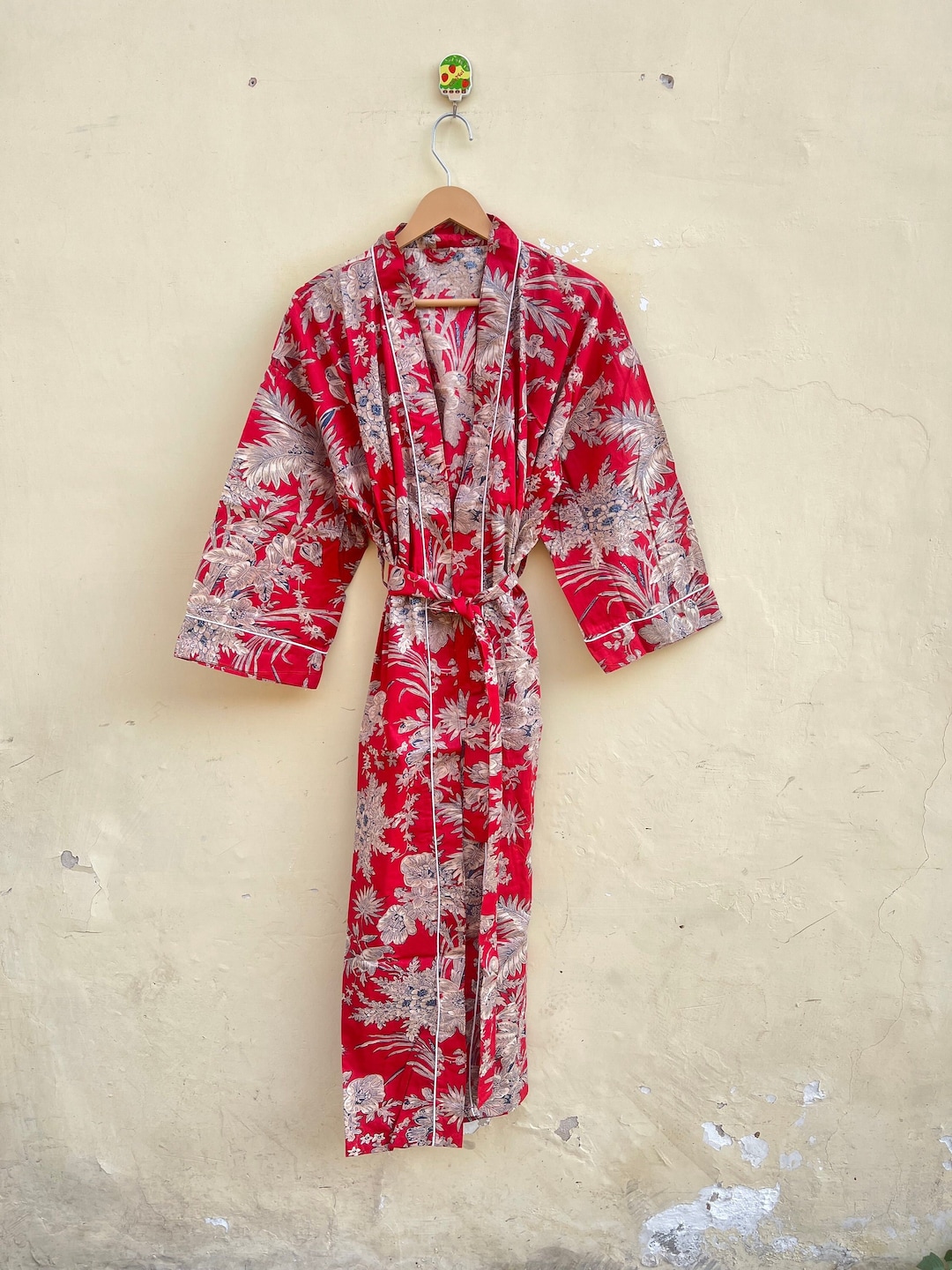 100% Cotton Kimono Robes, Pure Cotton Kimono, Block Print Cotton Kimono, Festival Clothing ...