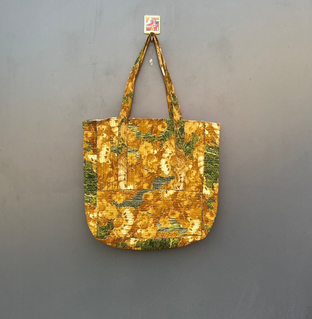 Market Bag, Long Handle Hand Dyed Cotton Shopping Bag, Toys Bag ...