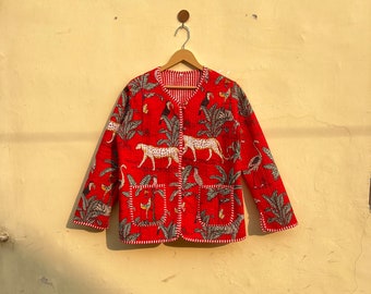 Indian Handmade Vintage Quilted Jacket , Coats ,new Style, Boho, Cotton ...