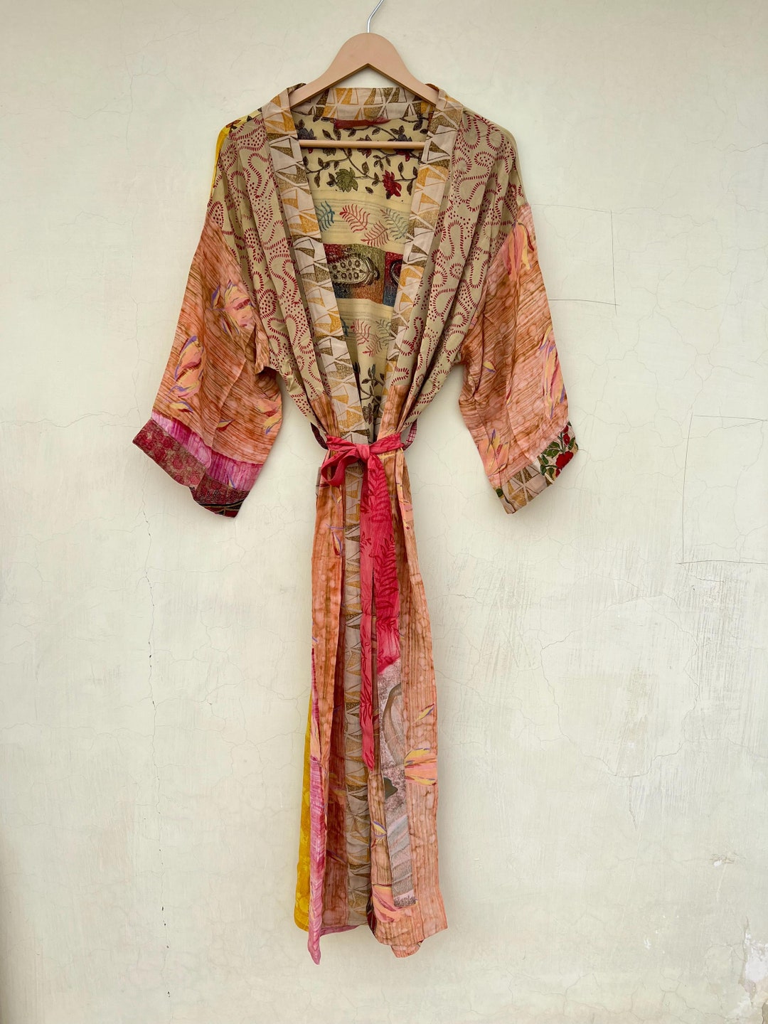Trendy Silk Robe, Beautiful Silk Robe, Party Wear Robe, Bikini Cover Up ...