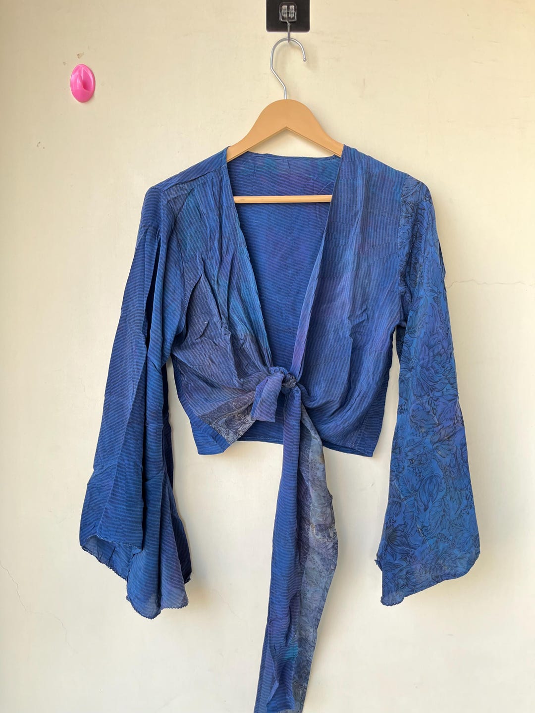 Beautiful Silk Sari Crop Top, Indian Silk Crop Top, Women's Clothing ...