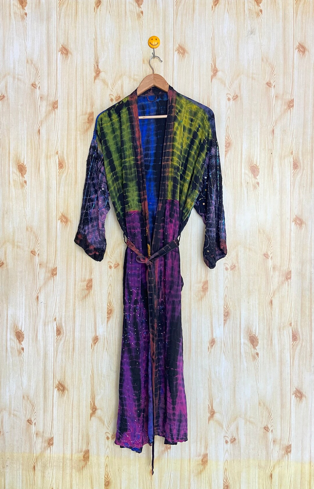 Tie Dye Kimono, Tie Dye Robes, Tie Dye Bridesmaid Gift, Cotton Kimono ...
