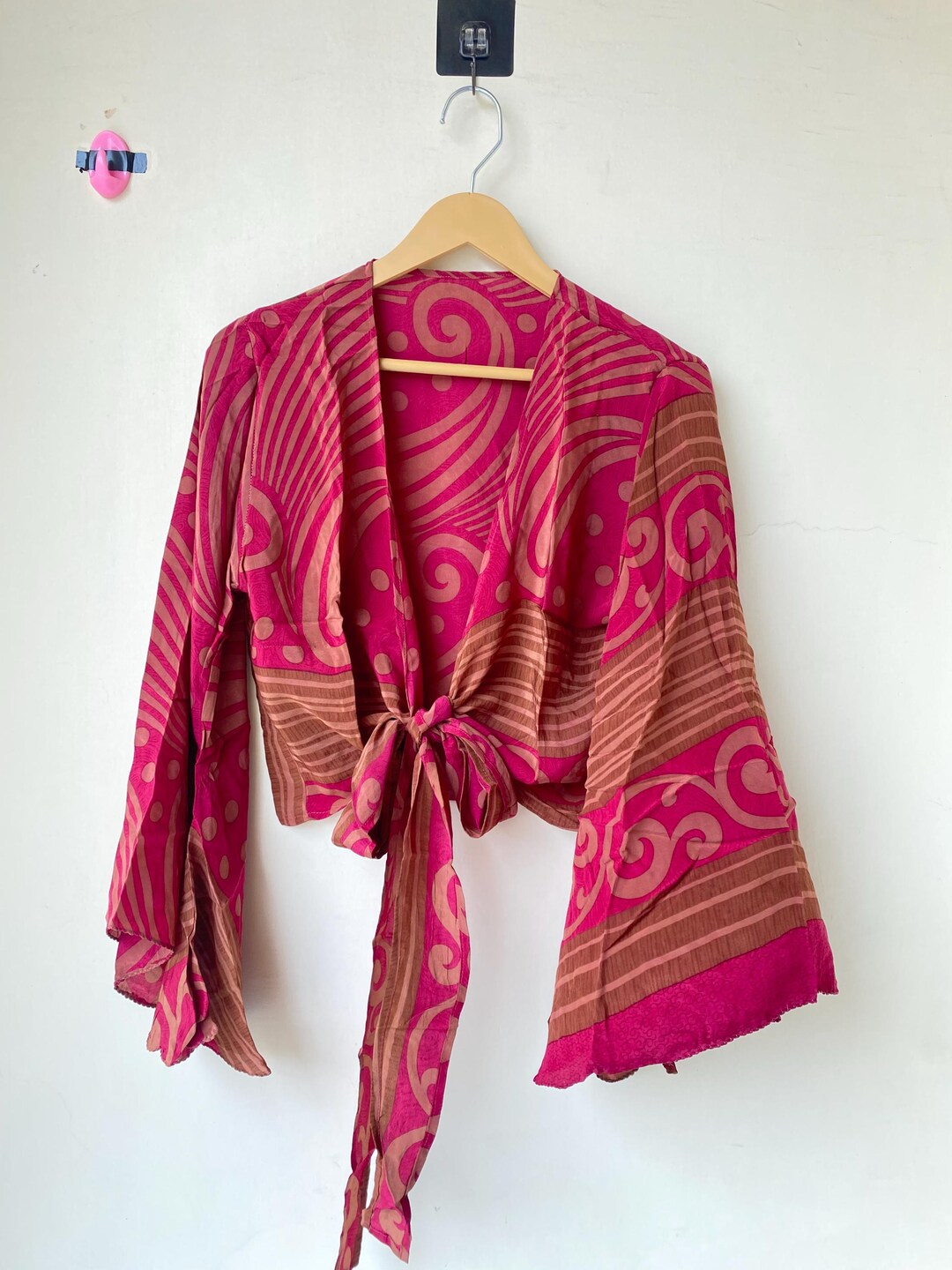 Recycled Silk Sari Crop Top: Boho Festival Fashion - Etsy