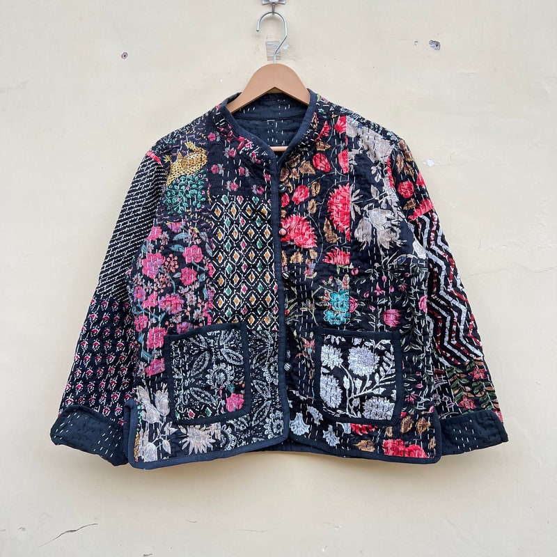 Patchwork Jacket Women - Etsy