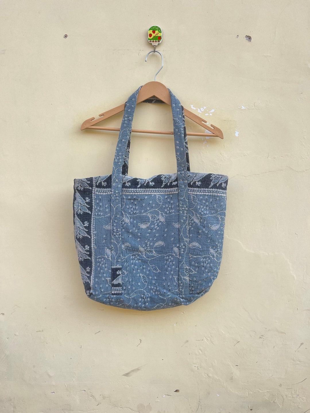 Indian Cotton Kantha Bags, Handmade Bags, Market Bags, Jhola Bags ...