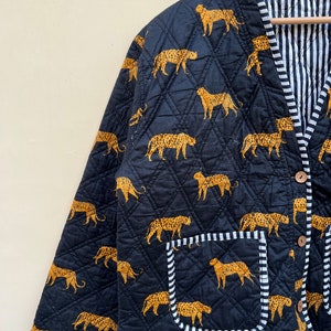 Black Tiger Print Kimono Style Jacket New Jacket ...women Clothing ...