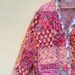 Cotton Peach Patchwork Quilted Jacket ,boho Coat for Women ,short ...