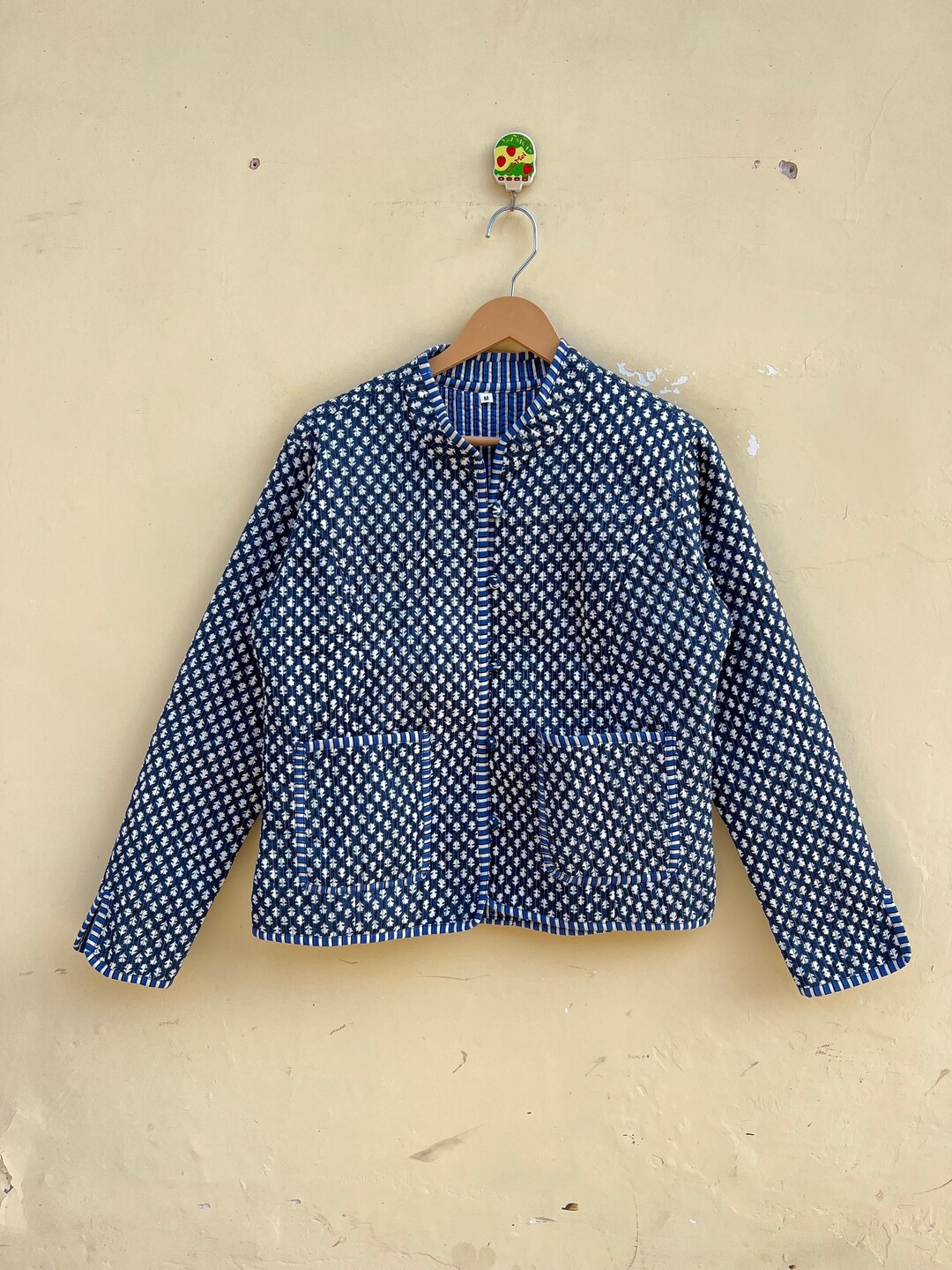 Indigo Handmade Reversible Cotton Jacket for Women , Women Clothing ...