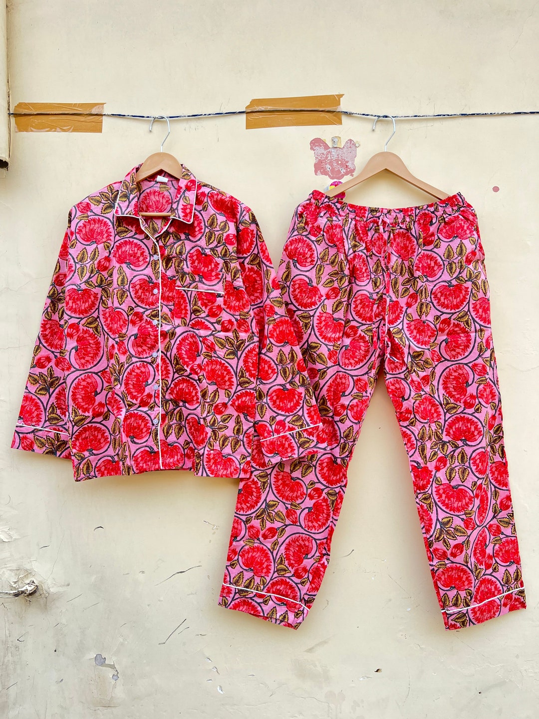 New Trendy Cotton Pajama Set, Indian Cotton Set, Summer Cotton Set ...