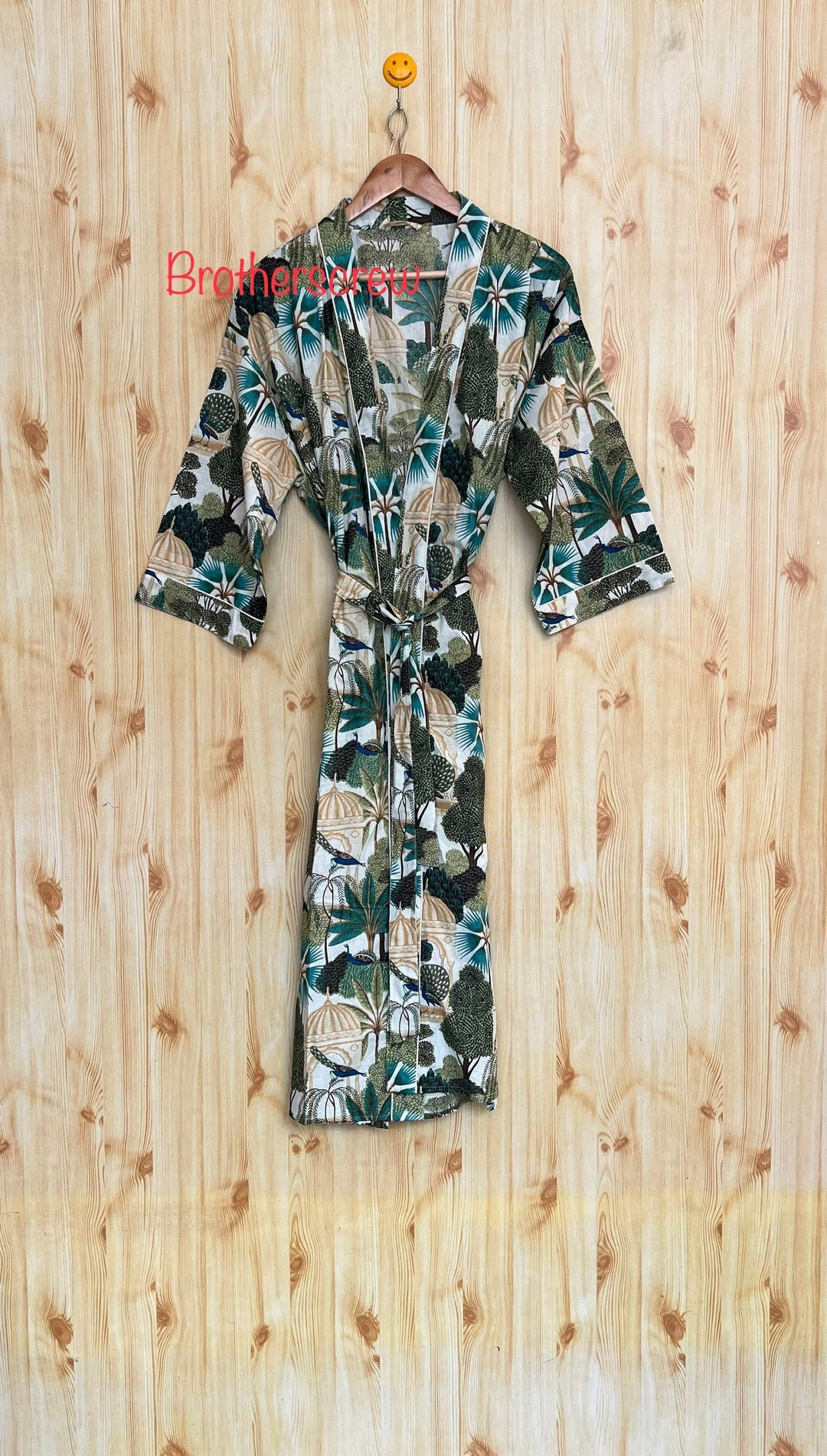 Kimono Cotton Kimono Bathrobe Unique Valentines Day Gift ,bathrobe ...