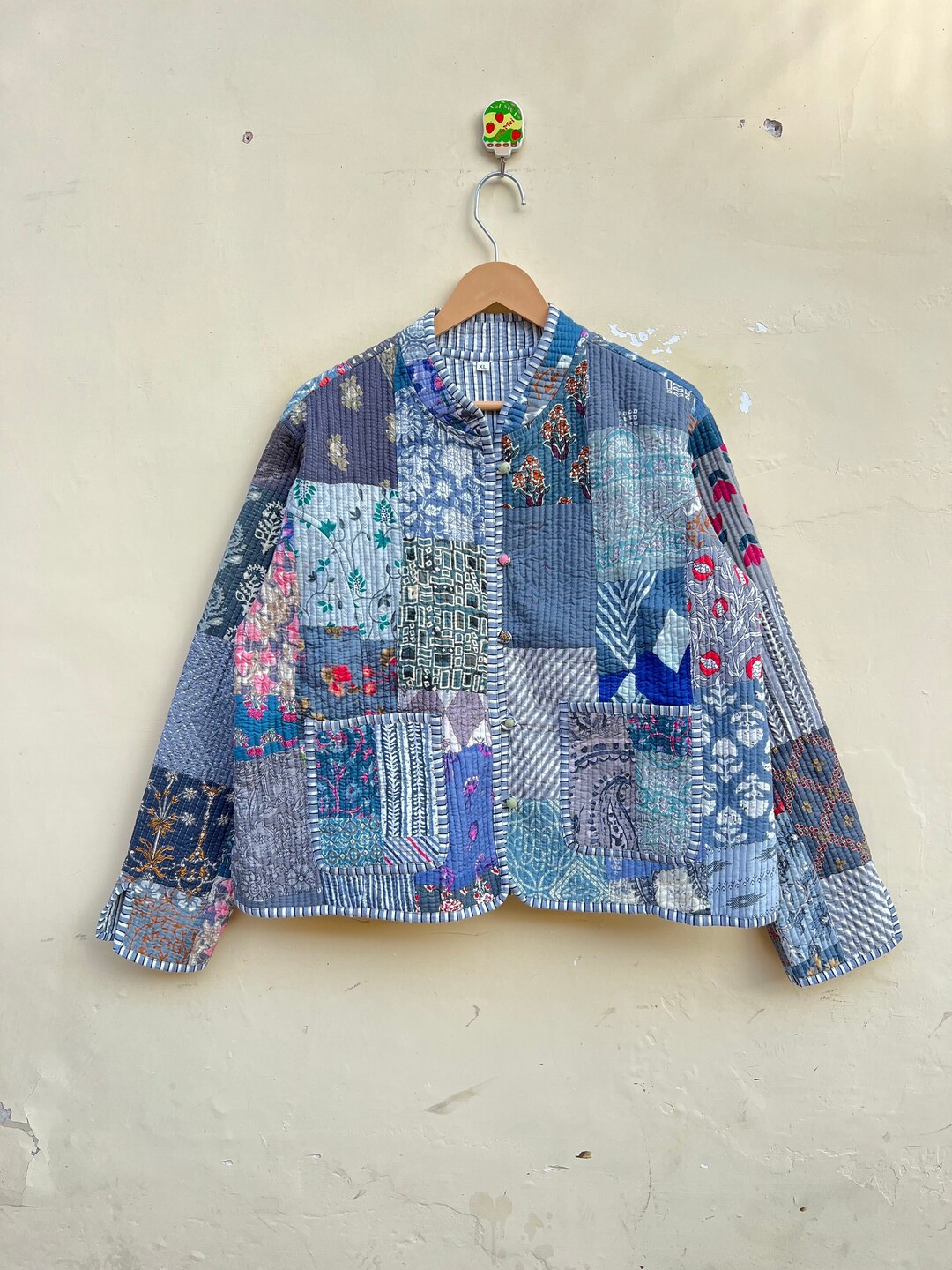 Patchwork Quilted Cotton Jacket: Floral Bohemian Boho Coat - Etsy