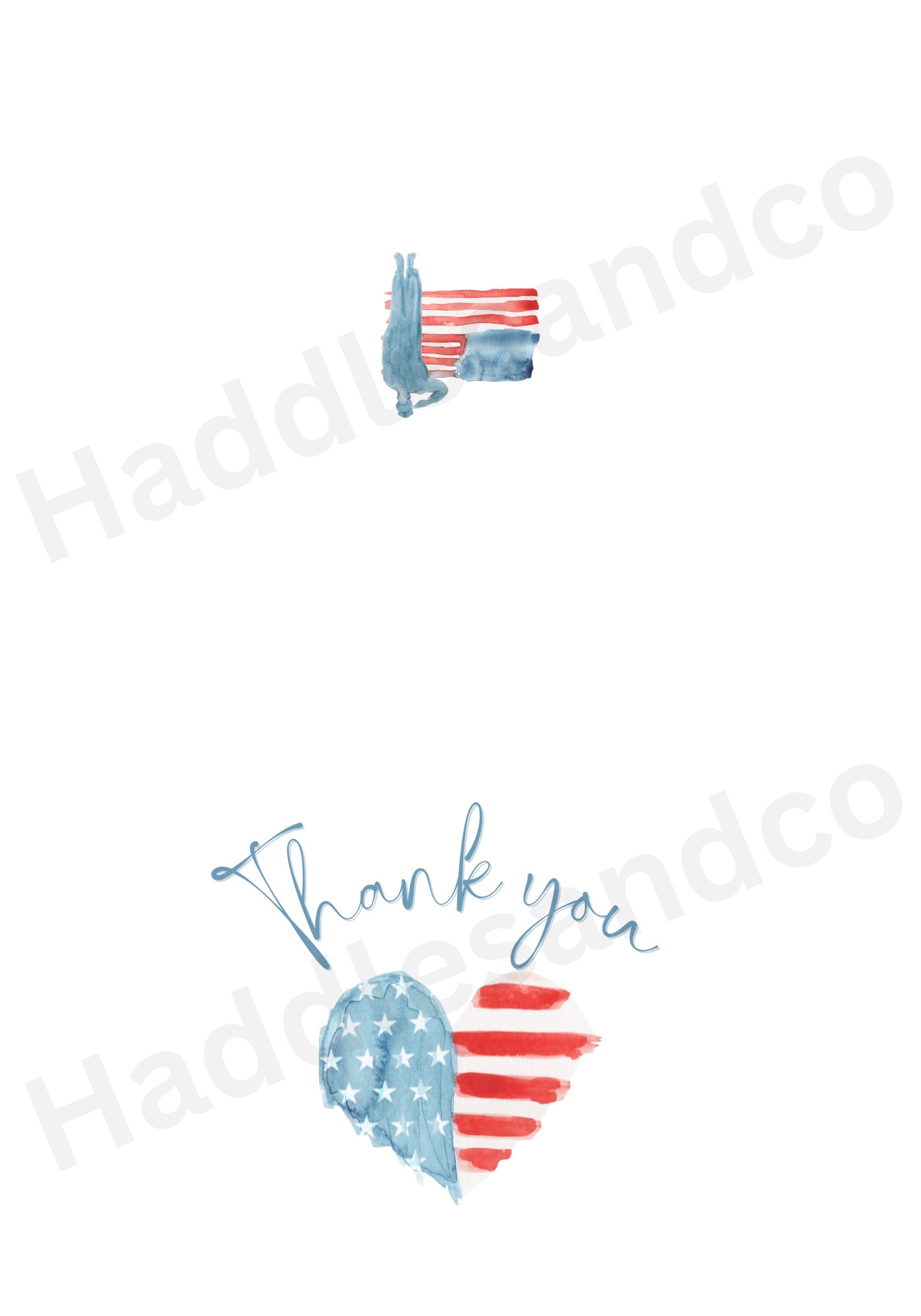 Thank A Veteran Thank You Card for Veteran Service Member Printable ...