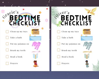 Sticker Chart Sleep in Bed - Etsy