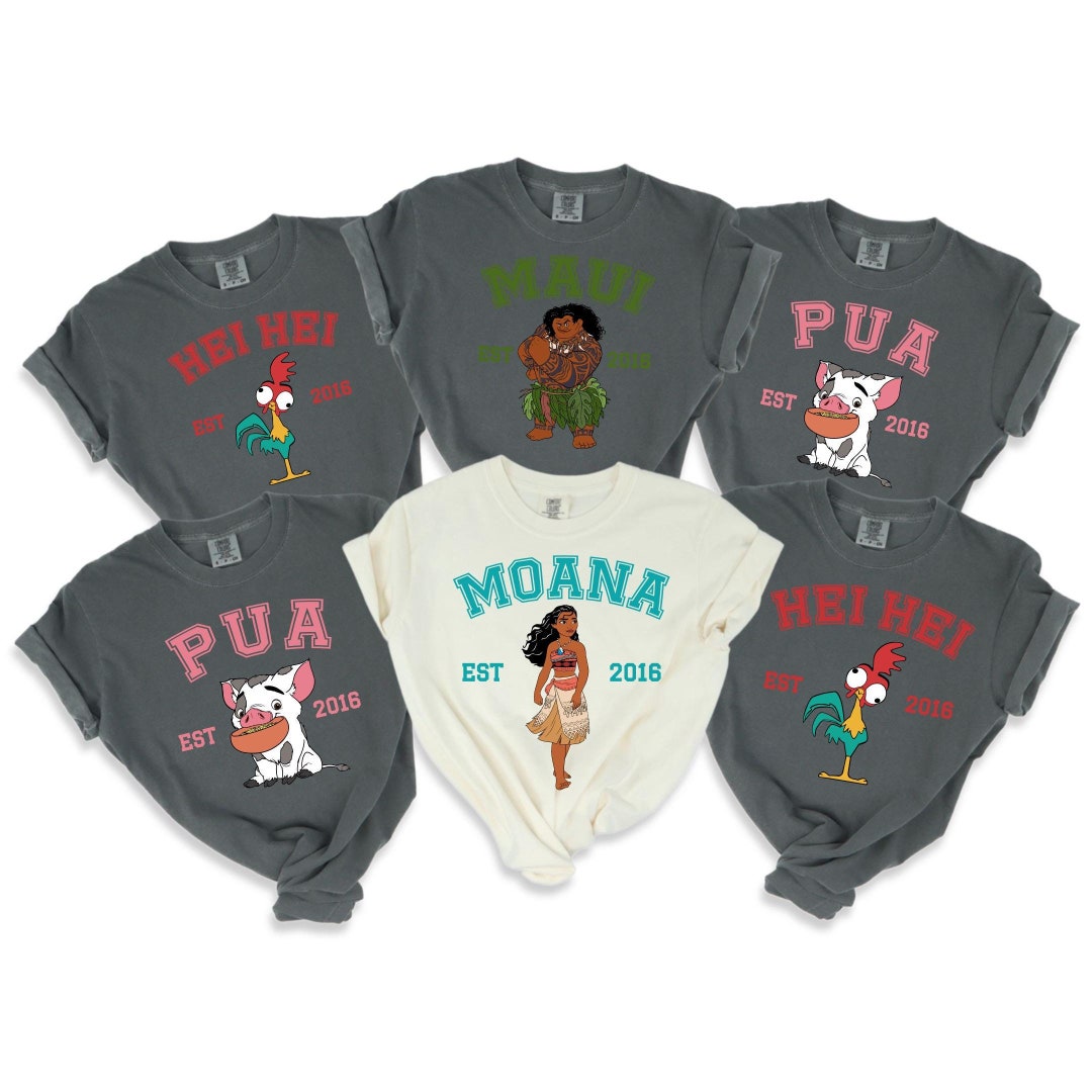 Comfort Colors® Disney Princess Moana Shirts, Disney Vacation Shirt ...