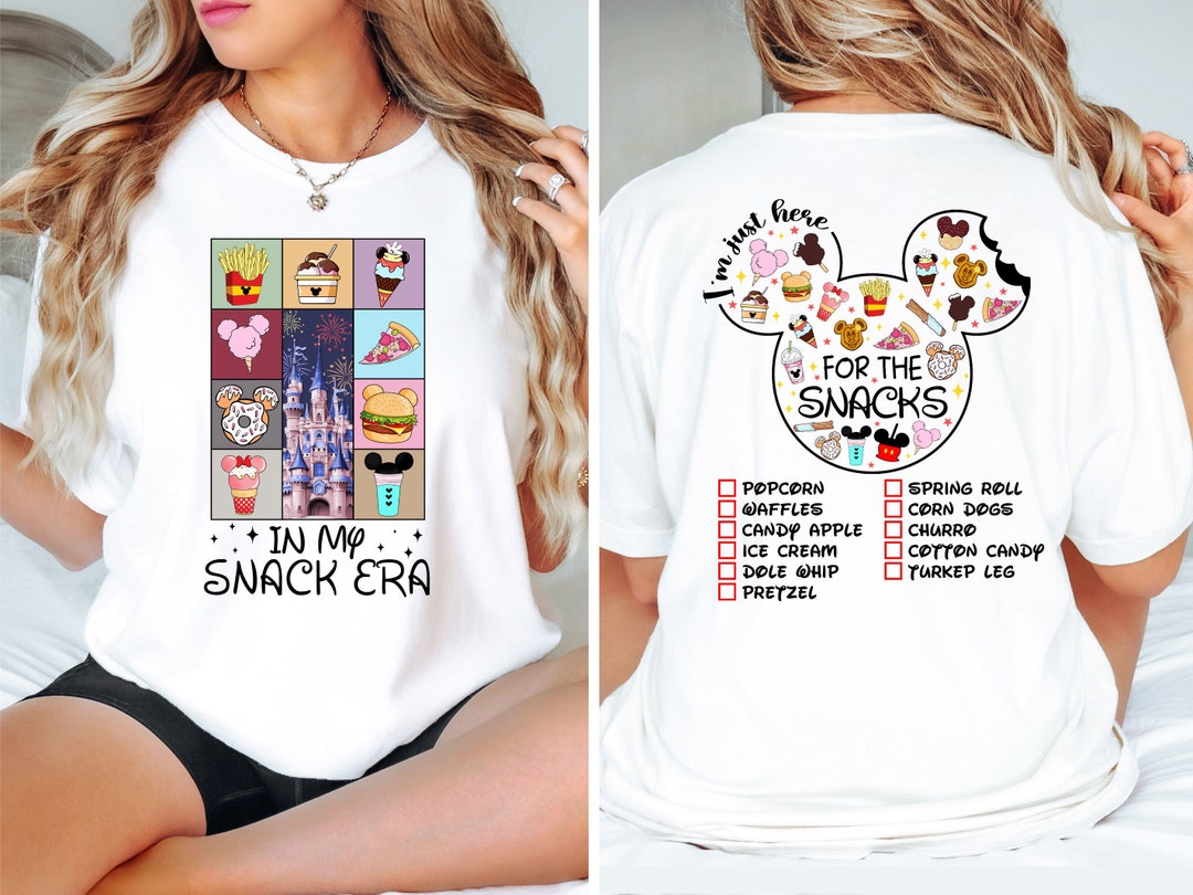 In My Snack Era Double Side Shirt, I'm Just Here for the Snacks Shirt ...