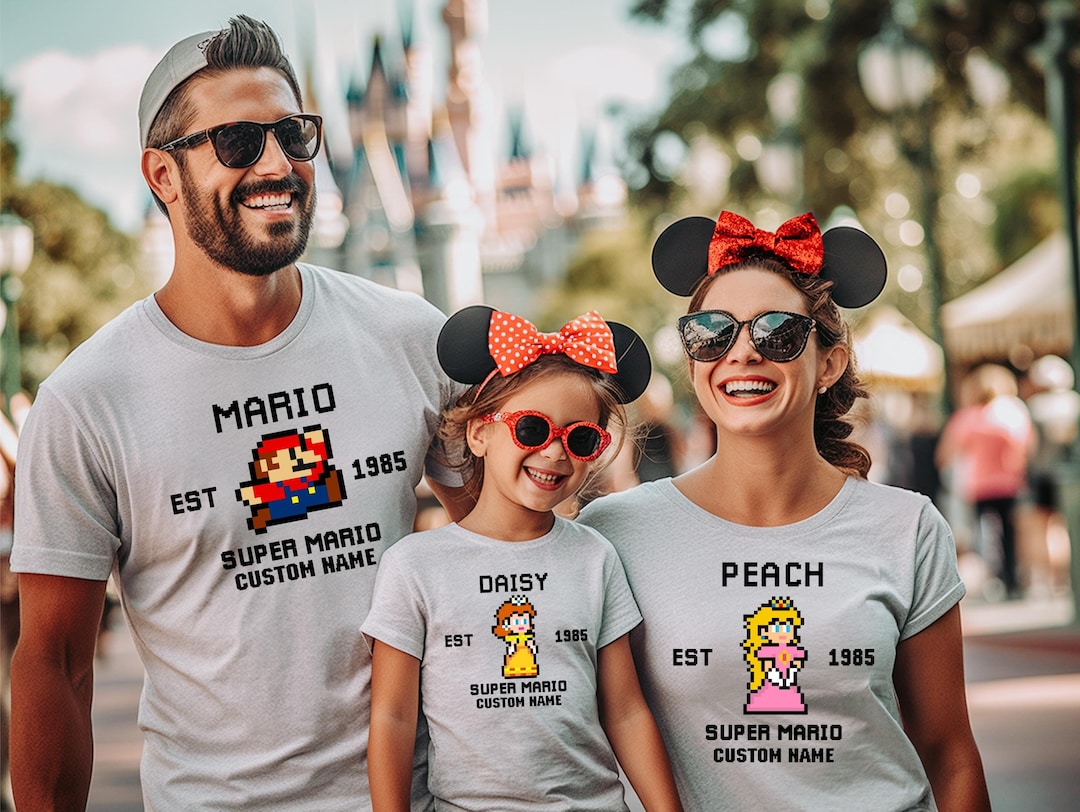 Super Mario Family Shirts, Super Mario Custom Shirt, Mario Bros Group ...