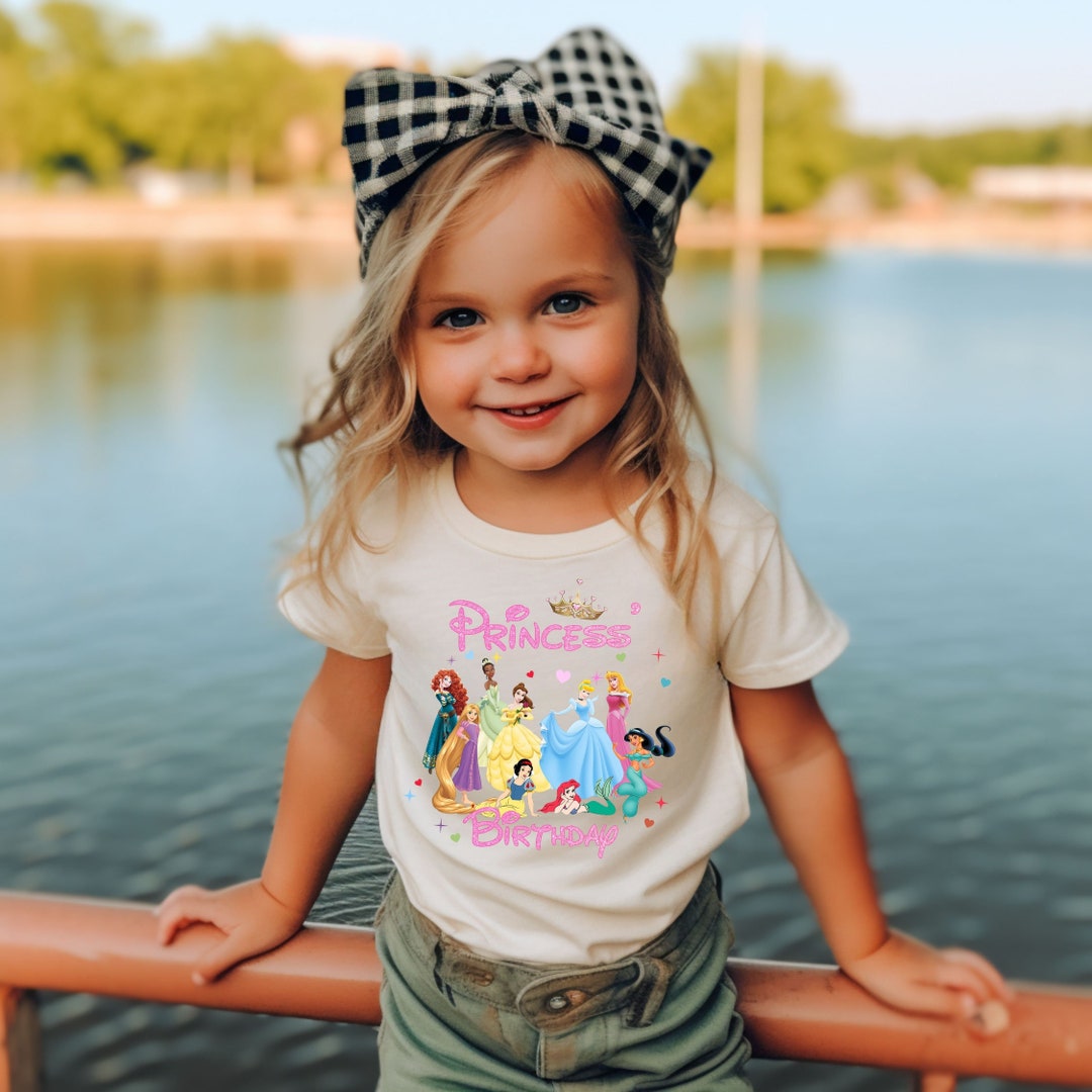 Disney Princess Birthday Shirt, Kids Birthday Shirt, Disney Castle Birthday Shirt, All Princess ...