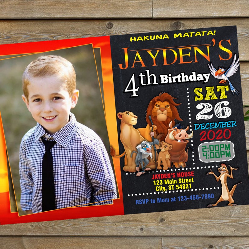 Lion King Invitation - Etsy
